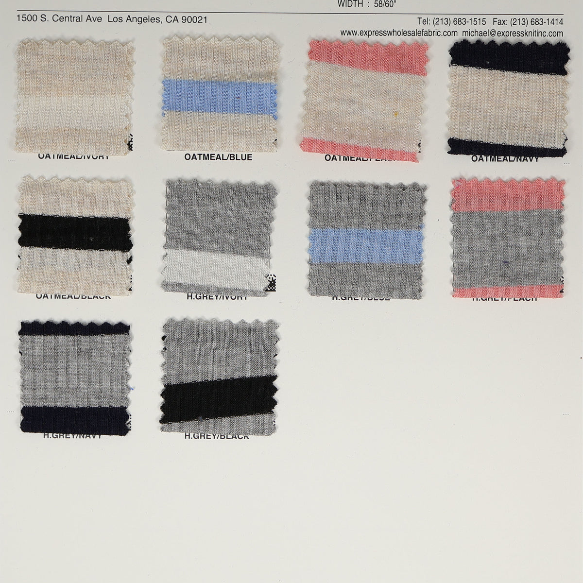 Wholesale 4x2 Rib Stripes Fabric - Soft, Stretchy, and Trendy