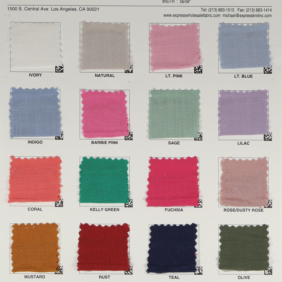Wholesale Rayon Fabric - 100% Rayon, 56/58 Inches Wide, 140 GSM